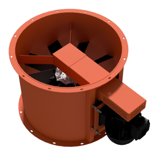 Belt Driven Axial Fans for Industrial Dust Extraction Systems